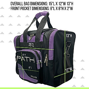 Pyramid Path Pro Deluxe Single Tote - Black/Purple