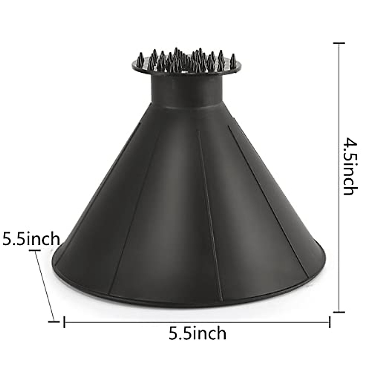 SGQCAR Magical Car Ice Scraper,Round Windshield Ice Scraper with Funnel,Round Snow Scraper for Car,Car Snow Removal Shovel Tool as Gift for Christmas 4Color…