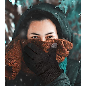 Winter Knit Glove for Women and Men,Touch Screen Magic Gloves Stretchy Warm (12 Pair)