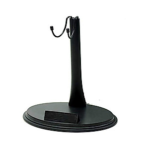 NANSHINE 5 Pcs Action Figure Stand 1/6 Scale Model Stand 12 inch, Black Holder Support Base Bracket for Model, Action Figure Base Display Stand U Type Simple Packaging- Detachable Adjustable Height