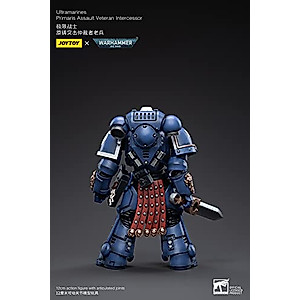 BLOOMAGE JOYTOY (BEIJING) TECH Warhammer 40k: Ultramarines Primaris Assault Vet Intercessor 1:18 Scale Action Figure