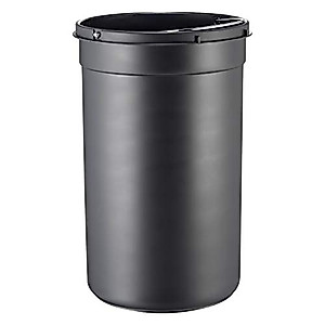 Wesco Jr Kickmaster Junior-German Designed-Step Trash Can, Powder Coated Steel, 4 Gallon / 15 L, Stainless Steel, 12L, Stainless
