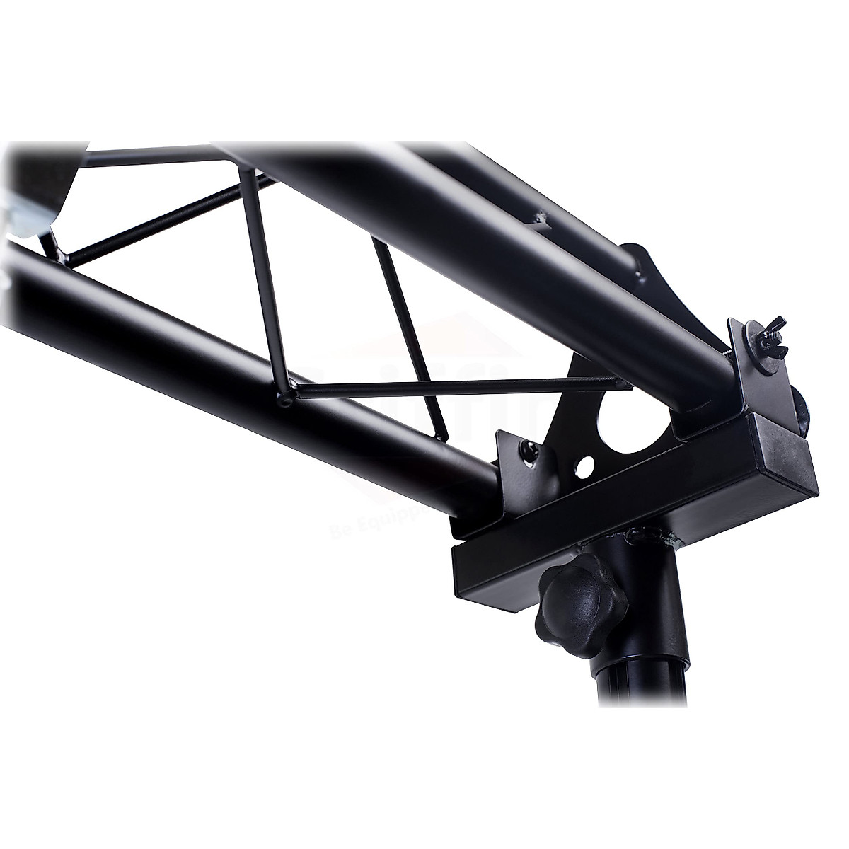 DJ Triangle Truss Extension Lighting System by GRIFFIN | Mounts on your Speaker Stands | Trussing Stage Kit for Smoke Machines & Dance Can Lights | C Clamps Mounting Brackets & Platform Hardware Set