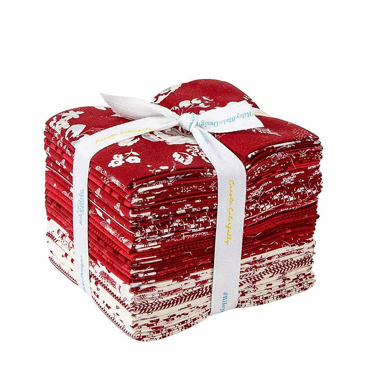 Generic Riley Blake Heirloom Red by My Mind's Eye, Premium Quilting Fabric, Perfect for Quilting, Crafting, Sewing Projects and More… (Heirloom Red Fat Quarter Bundle)
