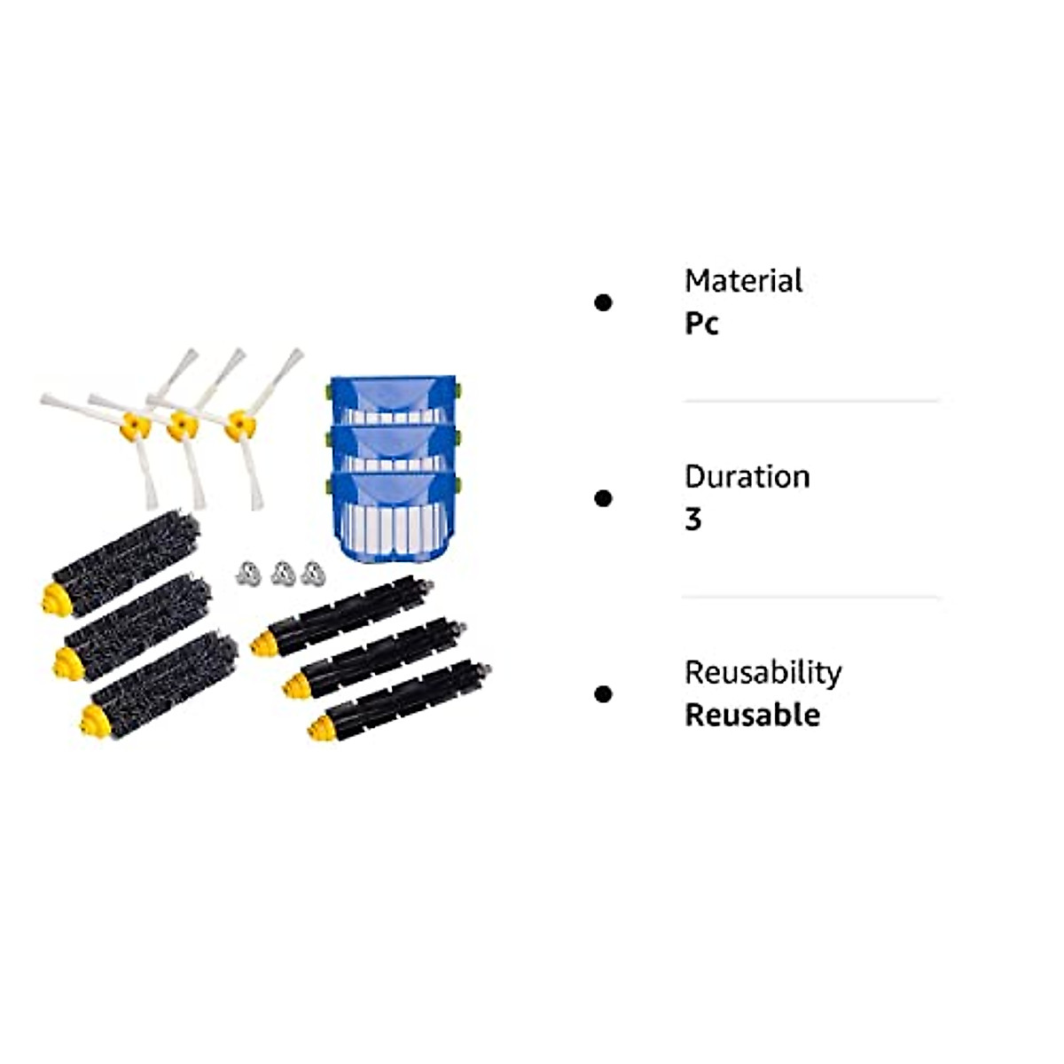 I clean iRobot Roomba 675 Replacement Parts, Robot Vacuum Parts Fit for Roomba 690 675 650 605 680 660 595 585 564 552 Robotic Vacuum
