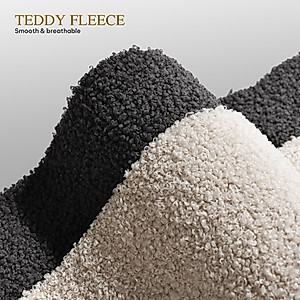 YITAHOME 105" Oversized Sleeper Sofa, 2 in 1 Convertible Sofa Bed with Pull Out Couch Bed and Dual Storage Chaise, U-Shape Sectional Sofa for Living Room, Teddy Fleece, Grey