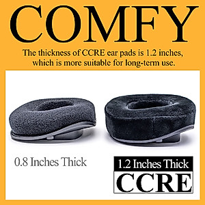 CCRE Velour Earpads Replacement for Astro A50 GEN4 Headset - Astro A50 Mod Kit - A50 Accessories/Ear Cushion/Ear Cups (Black)