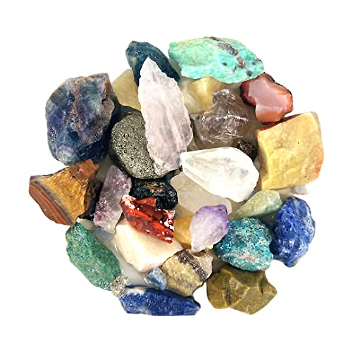 Gem Mining Kit - Rough Gemstone Mix 19LBS w Classifier Sieve Mining Gift IDEA