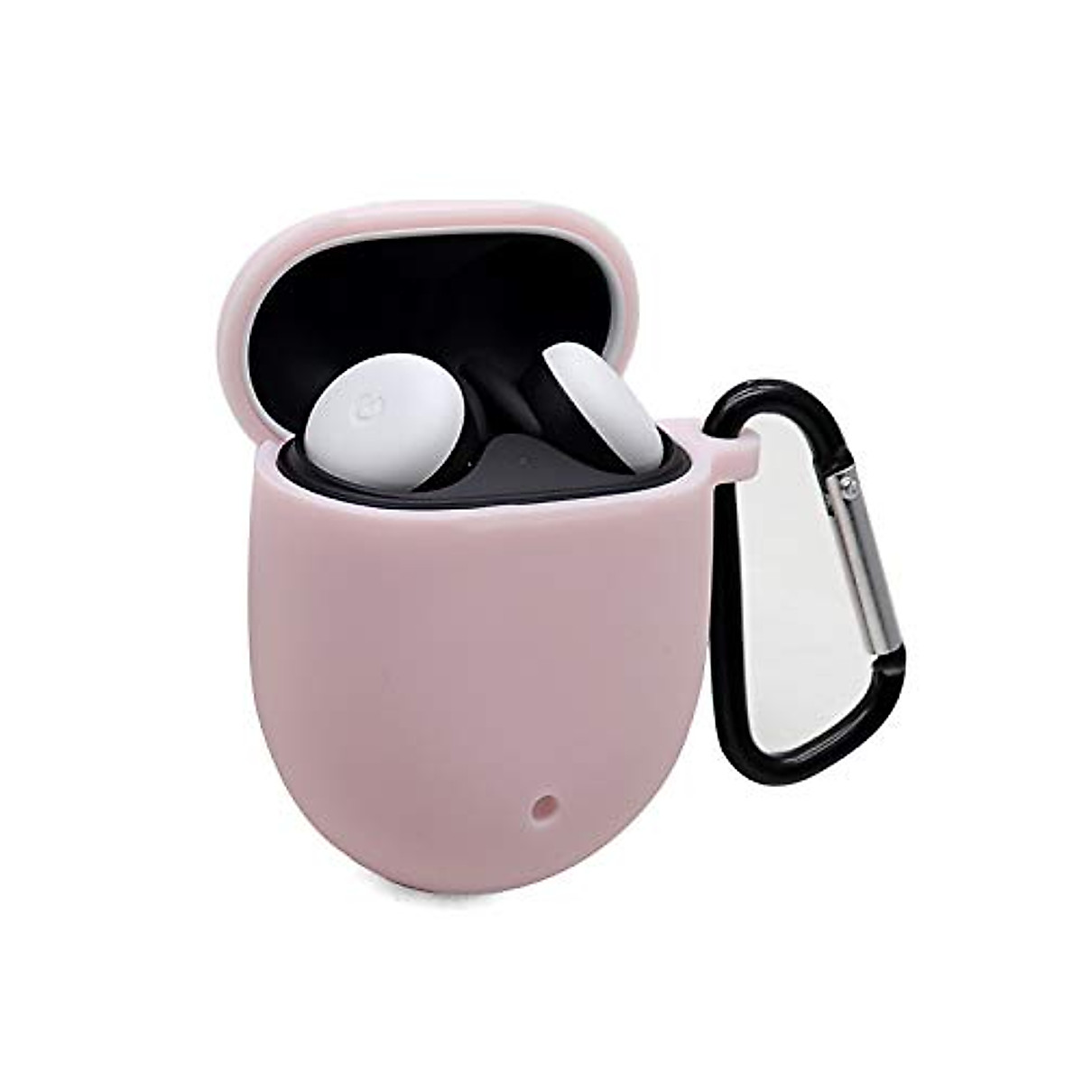 ZALUJMUS Silicone Case for Google Pixel Buds 2, Soft and Flexible, Scratch/Shock Resistant Silicone Cover for Google Pixel Buds 2 Headphones (Pink)