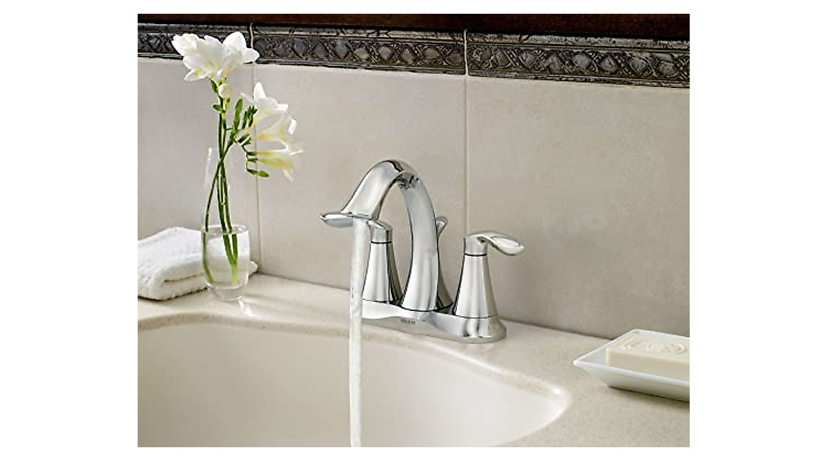 Moen Eva Chrome Bathroom Faucet - Stylish & Efficient