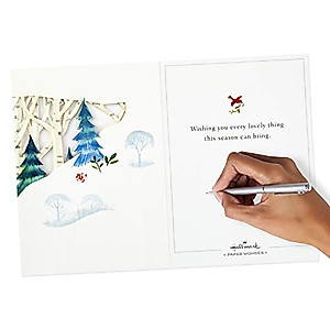 Hallmark Paper Wonder Pop Up Holiday Card (Woodland Animals Pop Up) (899XXH6016)