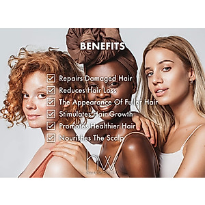 Hairworthy Hairrepair Coconut Oil Shampoo - BIOTIN, NIACIN, CITRIC ACID & ESSENTIAL OILS