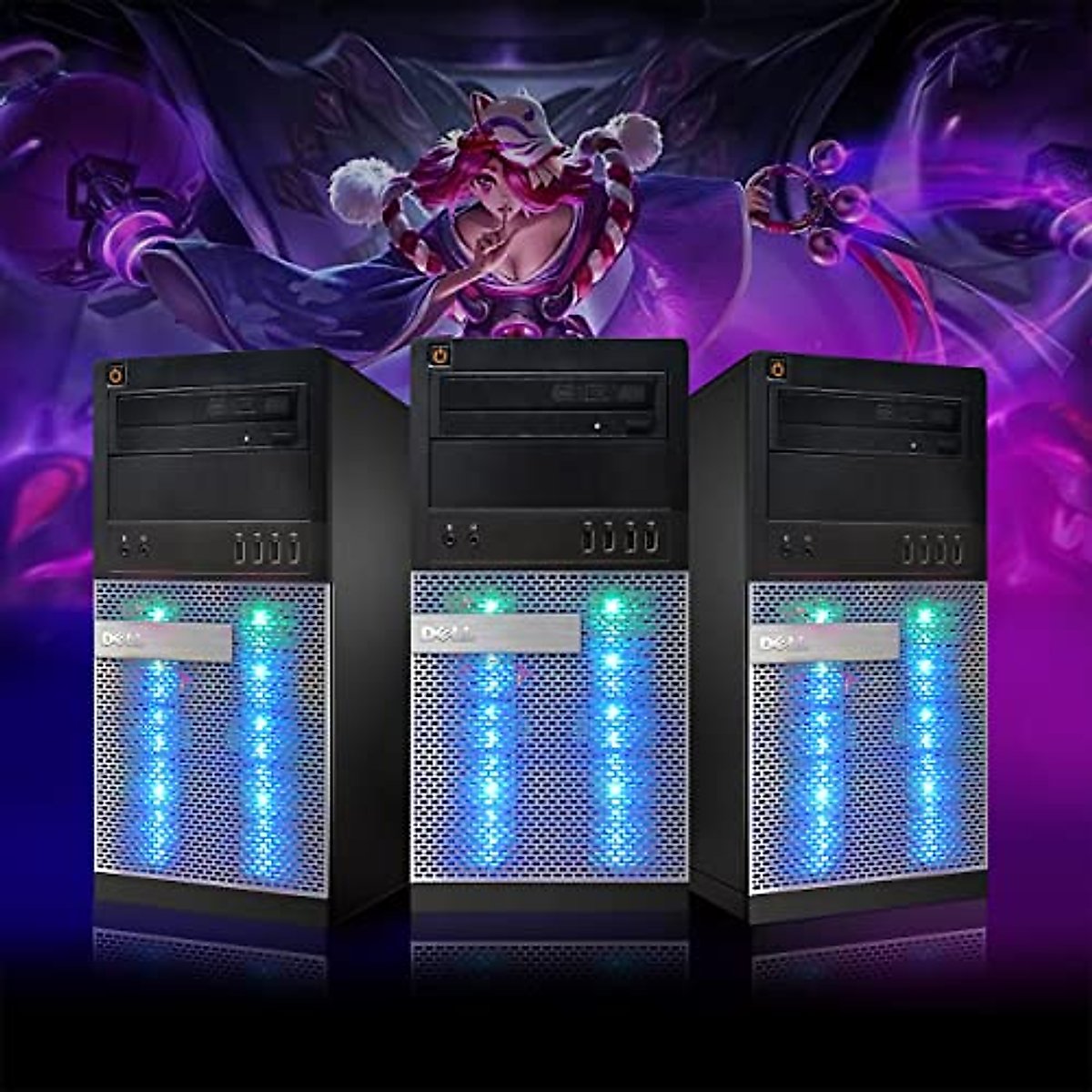 Dell Gaming PC Desktop Computer - Intel Quad I5 up to 3.6GHz, GeForce GTX 1660 Super 6G GDDR6, 32GB Memory, 128G SSD + 3TB, RGB Keyboard & Mouse, DVD, WiFi & Bluetooth 5.0, Win 10 Pro (Renewed)