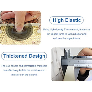 Interlocking Foam Tiles Wood Grain Foam Floor Mat, Multi Purpose Exercise Gym Protective Flooring Mats, Home Bedroom Living Room Studio Interlocking Tiles, 12in X 12in