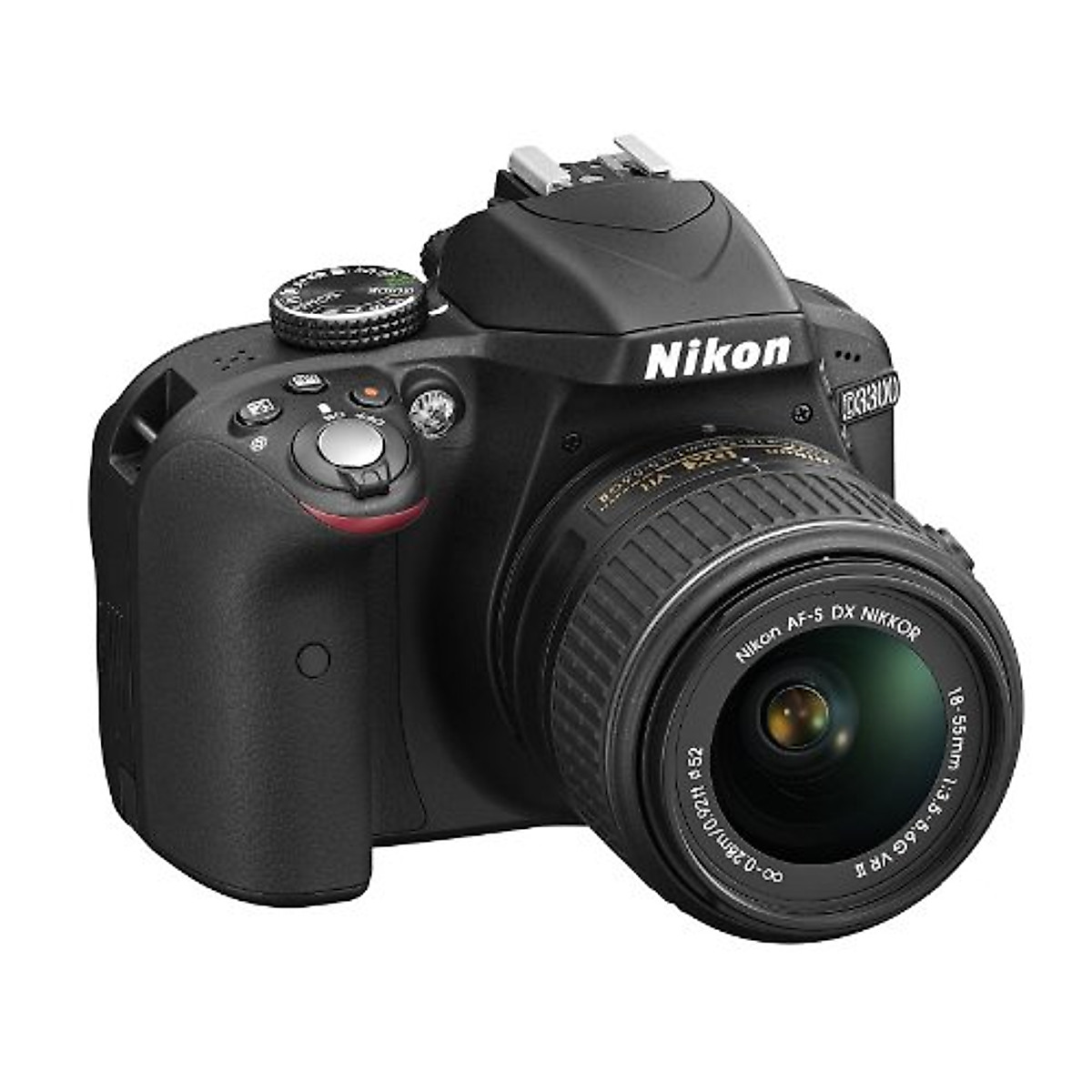 Nikon D3300 Digital SLR Camera Body Only - Black (24.2MP) 3.0 inch LCD
