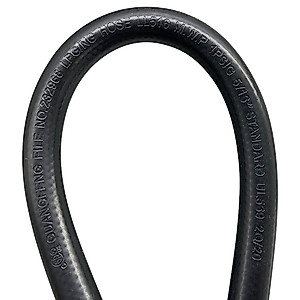 MOFLAME 4 Feet High-Pressure Propane 0-20 PSI Adjustable Regulator Hose Assembly with LP 1/2" Air Mixture Valve for Liquid Propane Fire Pits，Fireplace