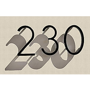 Distinctions 844711 Black Upgraded 5" Floating House Number 1, Old Model