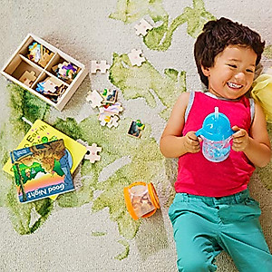 Munchkin® Any Angle™ Weighted Straw Trainer Cup with Click Lock™ Lid, 7 Ounce, Blue