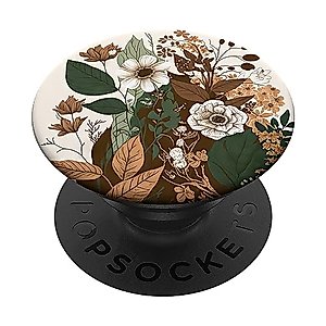 Floral Foliage Flower Botanical Nature Vegetation Flowery PopSockets Standard PopGrip