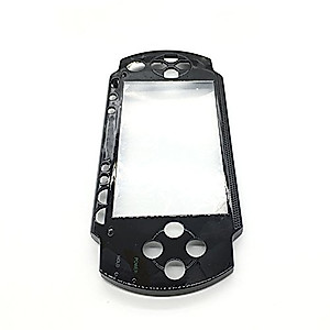 Front Face Plate Faceplate Shell Case Cover Replacement for Sony PSP 1000 1001 Fat (Black)