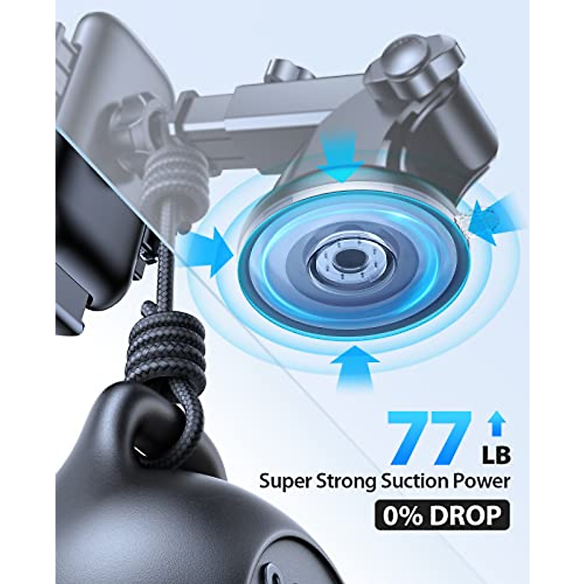 VICSEED Upgraded Phone Mount for Car - Anti-UV & No Melting Suction Cup - Long Arm Car Phone Holder Mount - Dashboard Vent Windshield Cell Phone Holder Car for iPhone 14 Pro Max Plus 13 All Mobiles