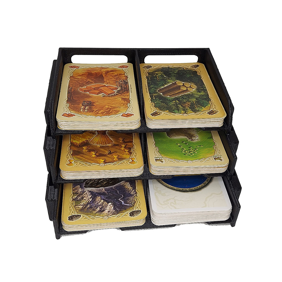 Simit3DPrints Card Tray for Catan Resource Cards - Organizer