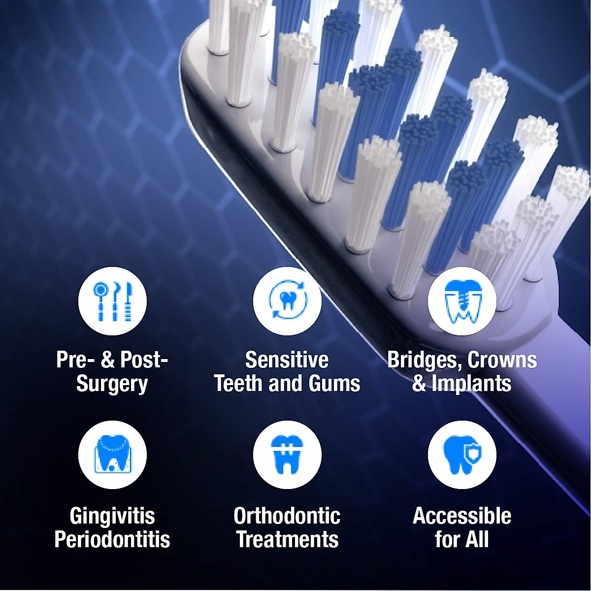 Emmi-dent Electric Ultrasonic Toothbrush Set with Gentle 100% Ultrasound Cleaning Technology. Ideal for Sensitive Teeth & Gums, Plaque Removal and More! Includes Nano-Bubble Toothpaste. Rechargeable.