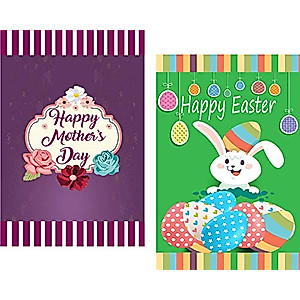 Seasonal Garden Flags Set of 10 Double Sided Halloween Fall Garden Flag, Small Festive Yard Flags for Holiday Outdoor Decorations 12.5x18 Inch for All Seasons and Holidays - Premium Quality Material