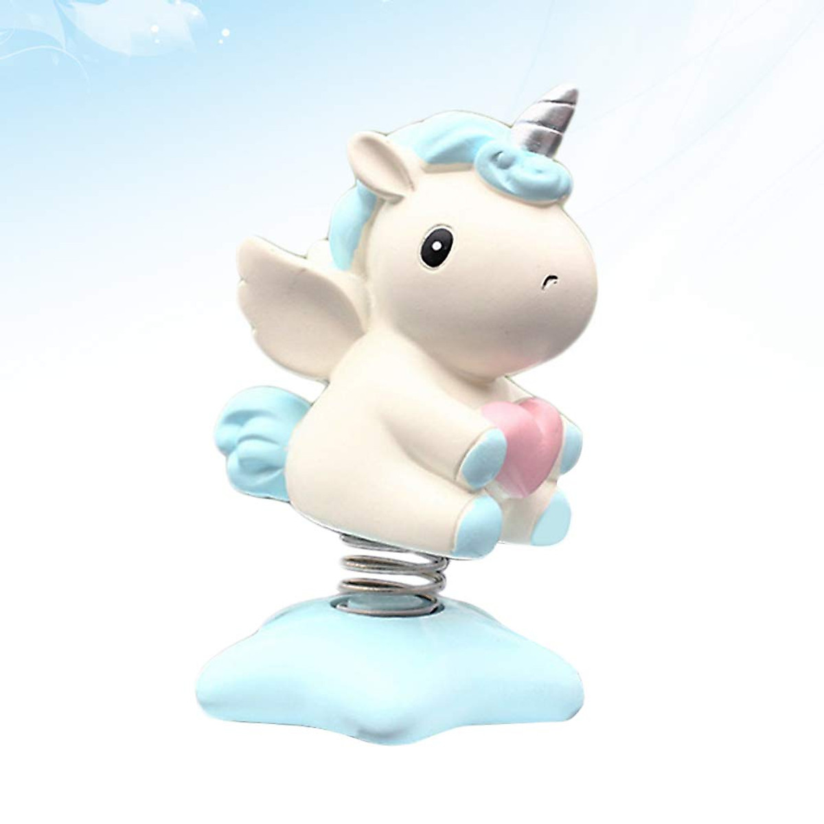 Amosfun Unicorn Dashboard Bobble 10.5x6x5 cm Shaking Head Dancing Unicorn Figurine Car Board Decorations Unicorn Party Favors Gifts