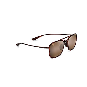 Maui Jim Men's and Women's Keokea Polarized Aviator Sunglasses, Tortoise/HCL® Bronze, Medium
