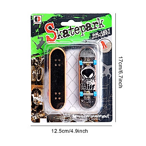 KETIEE 2 Kit Finger Skateboard for Kids Mini Skateboard Finger Boards Toys Gifts for Children Finger Skater Fingerboards Ultimate Sport Training Props Creative Fingertips Boards Mini Finger Toy