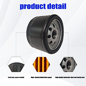 Welandya Oil Filter 12 050 01 Compatible with Kohler Engine,Lawn Mower Oil Filter Troy Fit for Bilt Bronco 12 050 01-S, 1205001 12 050 01-S1(1PCS), black