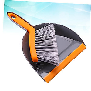 SOESFOUFU Mini Cleaner Mini Cleaning Brush Desktop Cleaning Brush Cleaner Pet Cage Waste Cleaning Tool Table Crumb Brush Mini Broom and Dustpan Keyboard Cleaning Brush Cleaning Tools Orange