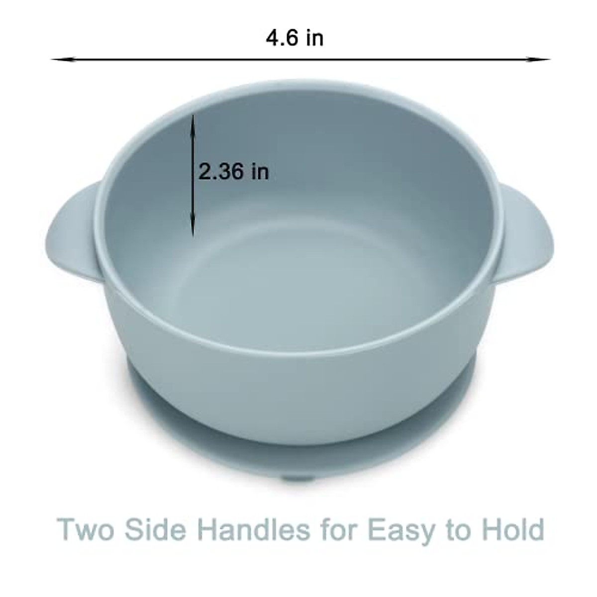 PandaEar Silicone Baby Feeding Set| 2 Divided Suction Plate + 2 Suction Bowl + 2 Tiny Cup with 2 Spoons| Baby Led Weaning Supplies Self Feeding Utensils