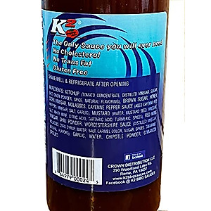 Barbeque Sauce-K2 Everything Sauce- Alternative to Pink Sauce| Ketchup| Barbeque Sauce| Steak Sauce| Hot Sauce| Wing Sauce| Stir Fry- No Cholesterol| No Trans Fat| Gluten Free- 12oz Bottle| (2 pack) (Original)