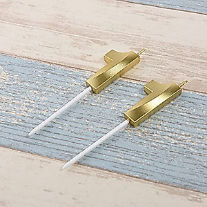 Gold 11th Birthday Candles,Gold Number 11 Cake Topper for Birthday Decorations Party Decoration