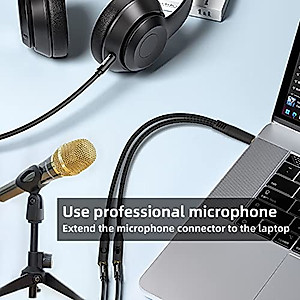 sovunis Headphone Splitter Adapter, 3-in-1 Pack 3.5mm Male to 2 Port 3.5mm Female & 3.5mm Female to 2 Port 3.5mm Male Aux Stereo Y Jack Cable for PS4, Xbox, Phone, PC, Tablet, Laptop, Gaming Headset