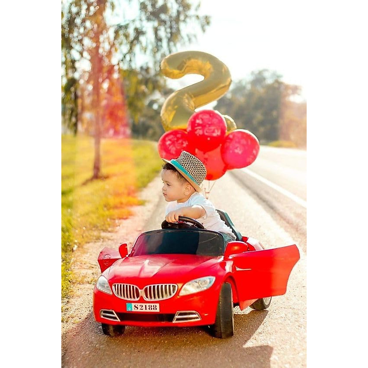 Gold Number Balloon 40 Inch, 0 Number Balloons, 10 20 30 40 50 Numbers Balloon Birthday Decorations, Gold Party Supplies for Women Men