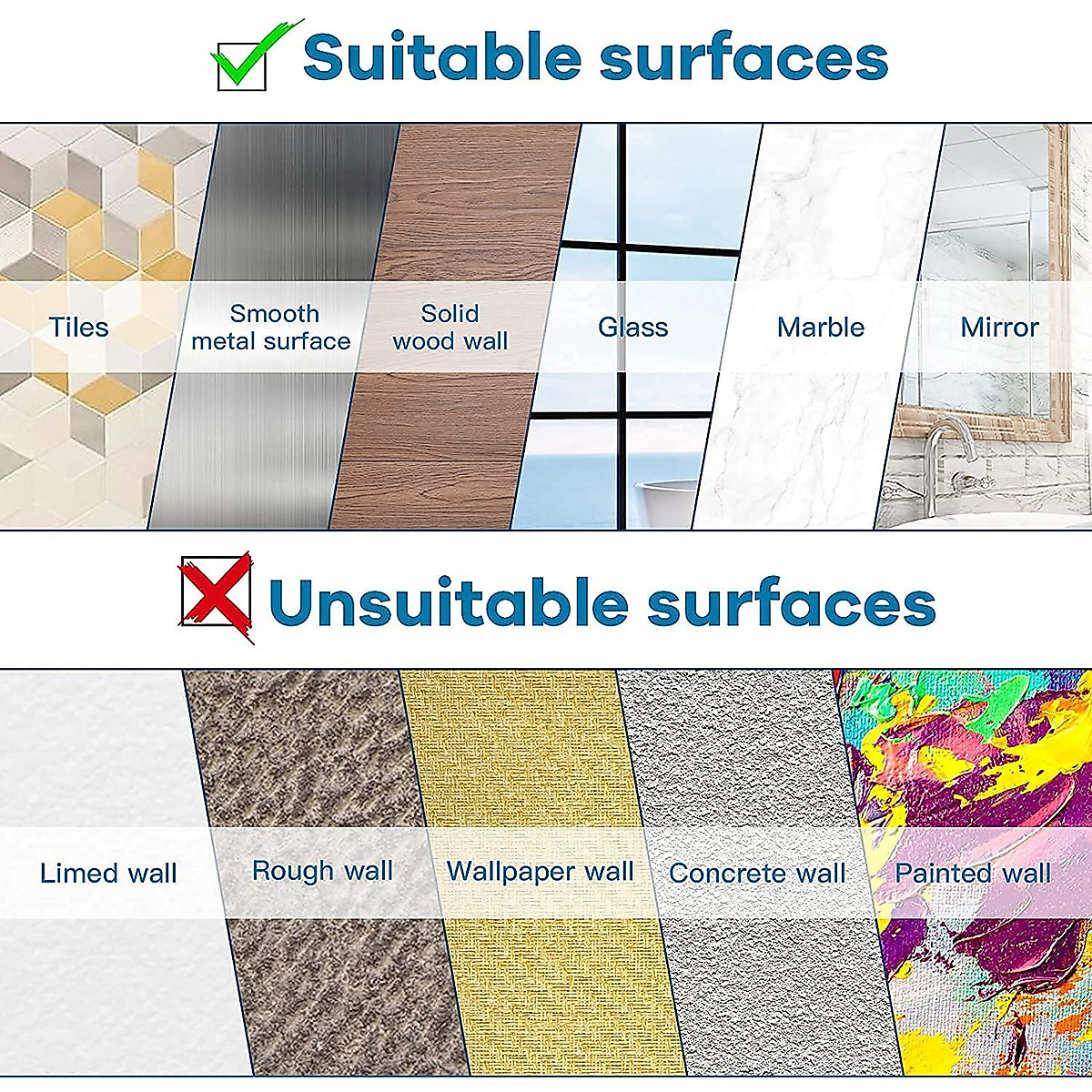 Large Adhesive Hooks 22Ib(Max),Waterproof and Rustproof Wall Hooks for Hanging Heavy Duty,Stainless Steel Towel and Coats Hooks to use Inside Kitchen Bathroom Home and Office 8 Pack (Transparent)