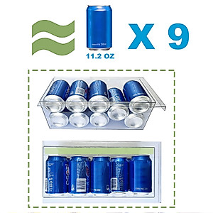 Yatmung 2 Pack Extra-Large Deli Drawer Organizer for Refrigerator Pull Out - Fridge Drawer Organizer and Storage Containers - Meat, Cheese, Produce, Universal Fridge Sliding - Fridge Organization Bin