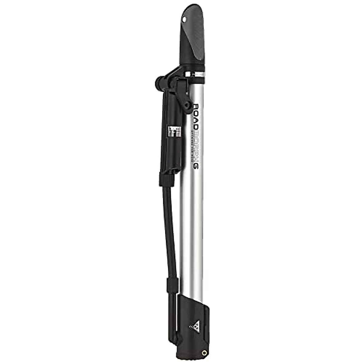 Topeak Road Morph G Bike Pump with Gauge, Black, Silver, Large x w x h ﻿35 x 5.7 x 2.8 cm/ 13.8” x 2.2” x 1.1”, TRP-3G