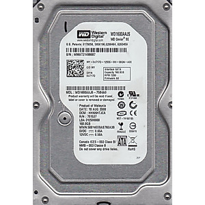 WD1600AAJS-75B4A0 WESTERN DIGITAL 160GB 7200RPM SATA-300 8MB CACHE 3.5INCH HARD DRIVE P/N: WD1600AAJS-75B4A0 - WESTERN DIGITAL
