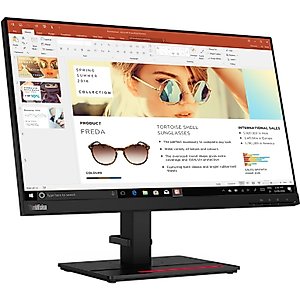 Lenovo ThinkVision P24h-2L 23.8" WQHD WLED LCD Monitor - 16:9 - Raven Black