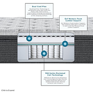 Beautyrest Silver BRS900 15 inch Medium Pillow Top Mattress