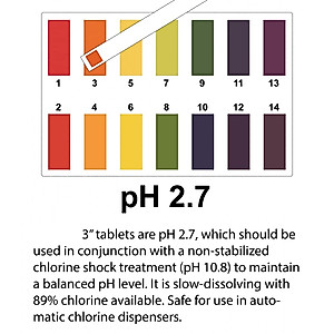 C3 3'' Stabilized Chlorine Tablets for Swimming Pool and Spa, Individually Wrapped, Slow Dissolving, 50 lbs, 204550