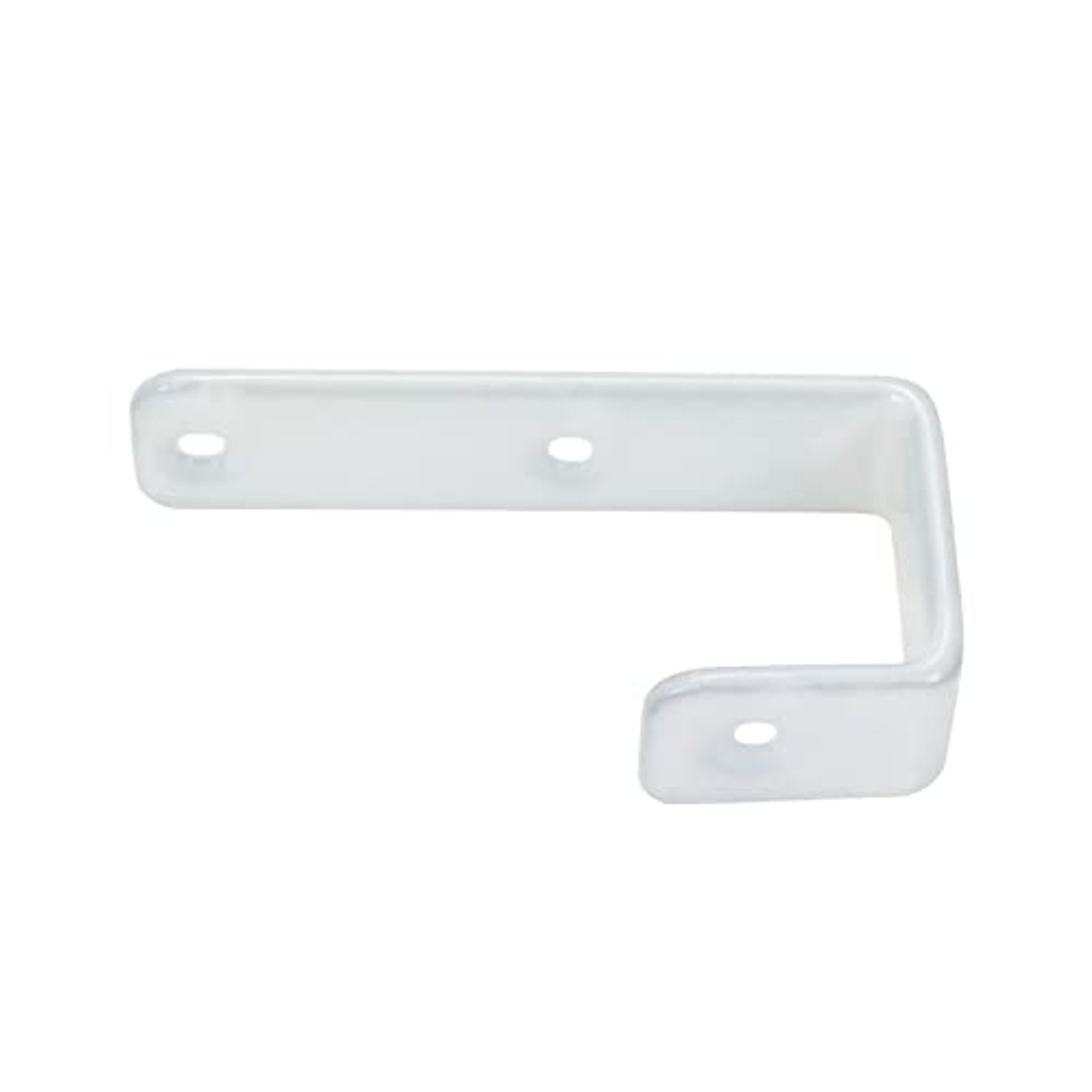 Mcredy 10 PCS Bed Ladder Hook 1" Inside Width Hooks L Shaped White with Screws