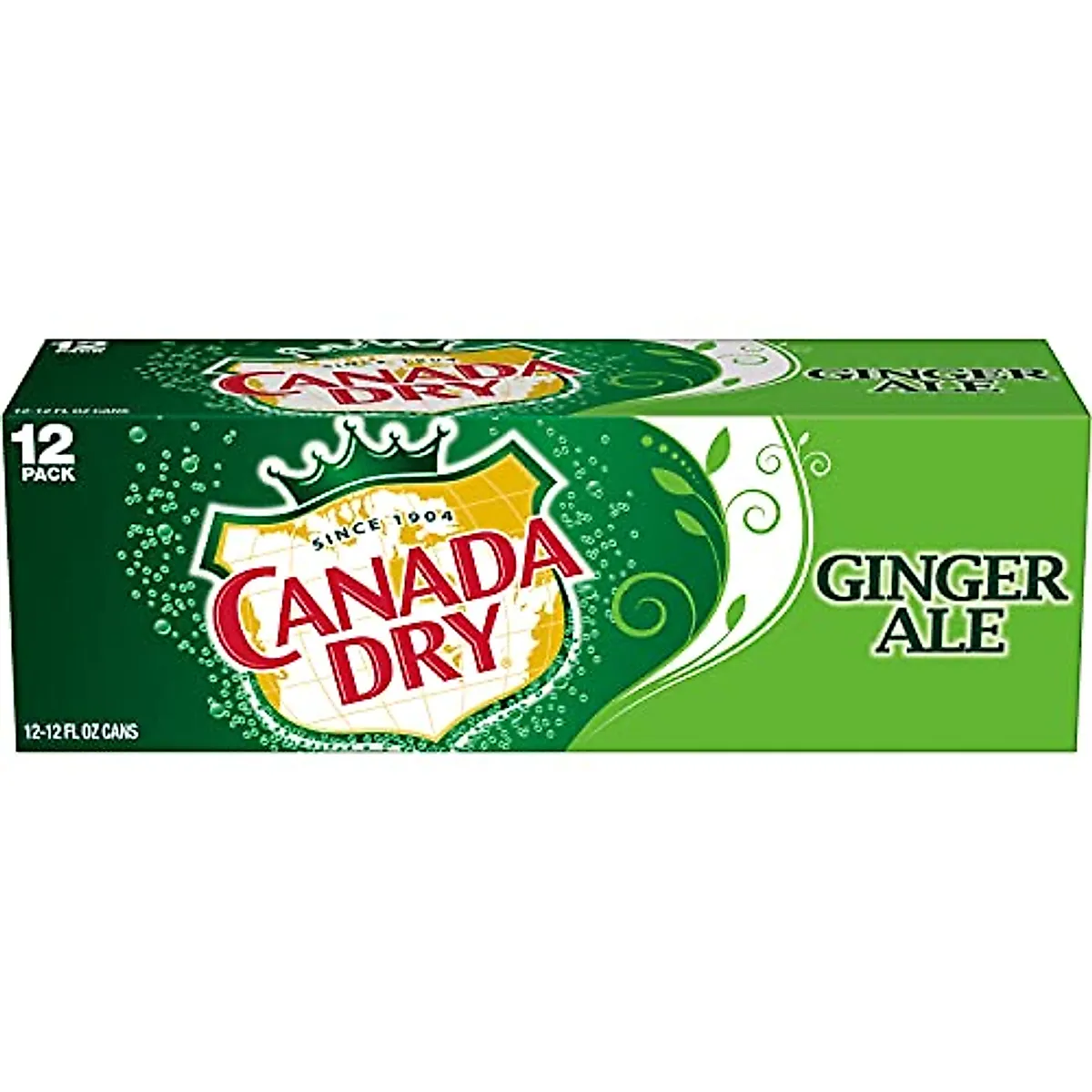 Canada Dry Ginger Ale Soda, 12 fl oz cans (Pack of 12)
