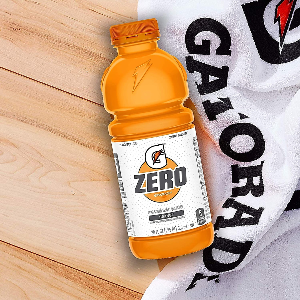 Gatorade Zero Sugar Thirst Quencher, Orange, 20 Ounce Bottles (Pack of 8)