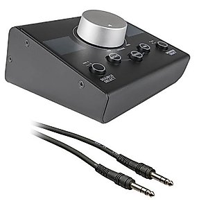 Mackie Big Knob Passive Studio Monitor Controller with 1/4" Male Phone to 1/4" Male Phone TRS Cable -5