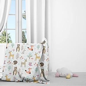 HOPPO Baby&Kids Pack n Play Fitted Pack n Play Playard Sheets Set-2 Pack Portable Mini Crib Sheets, Playard Mattress Cover Soft Cotton, Jungle, Forest & Animals